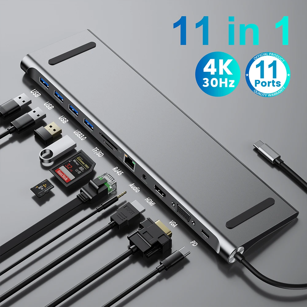 Usb c Docking Station Usb Hub 3 0 Type C To Multi Usbc 3.0 Splitter Otg ...