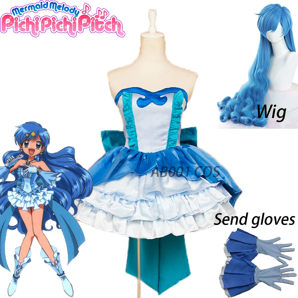 New-Anime-Pichi-Pichi-Pitch-Mermaid-Melody-Hanon-Hosho-Dress-Cosplay ...