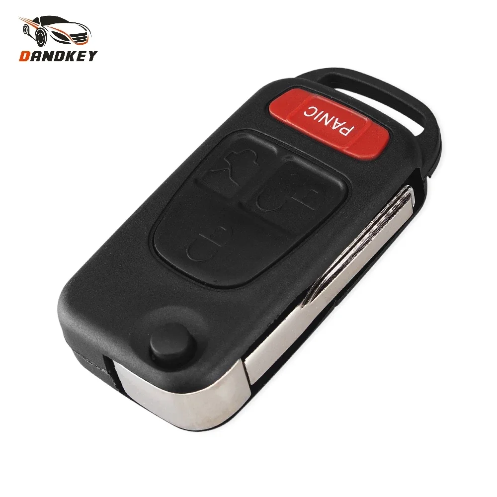 Dandkey-4-Button-3-1-Panic-Flip-Remote-Key-Case-Shell-For-Benz-MB-ML350 ...