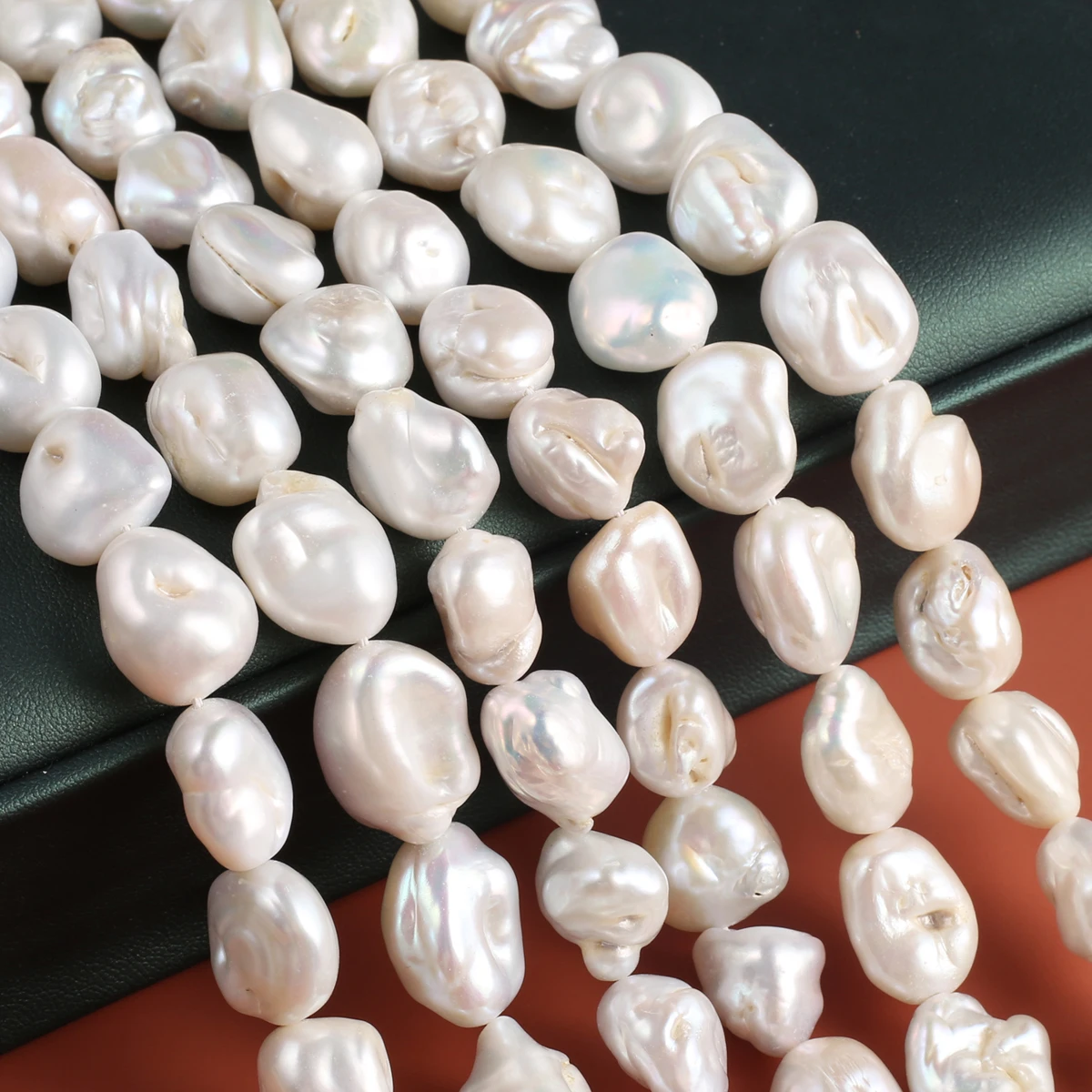 Natural Pearl Large Shaped Bead Exquisite Shape Elegant Appearance for ...