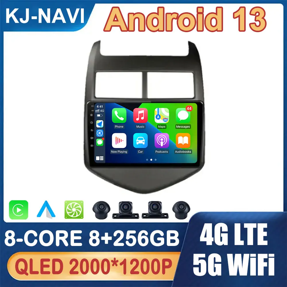 GPS-Navigation-Android-13-for-Chevrolet-Aveo-2-Sonic-T300-2011-2015-Car ...