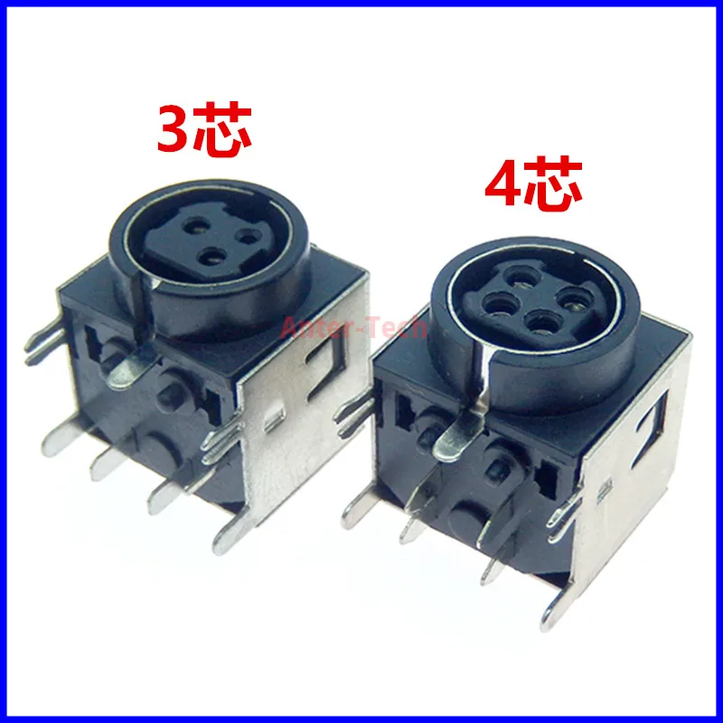 5pcs-DIN3-DIN4-Audio-Video-Connector-S-video-PCB-Mount-3P-4Pin-Din ...