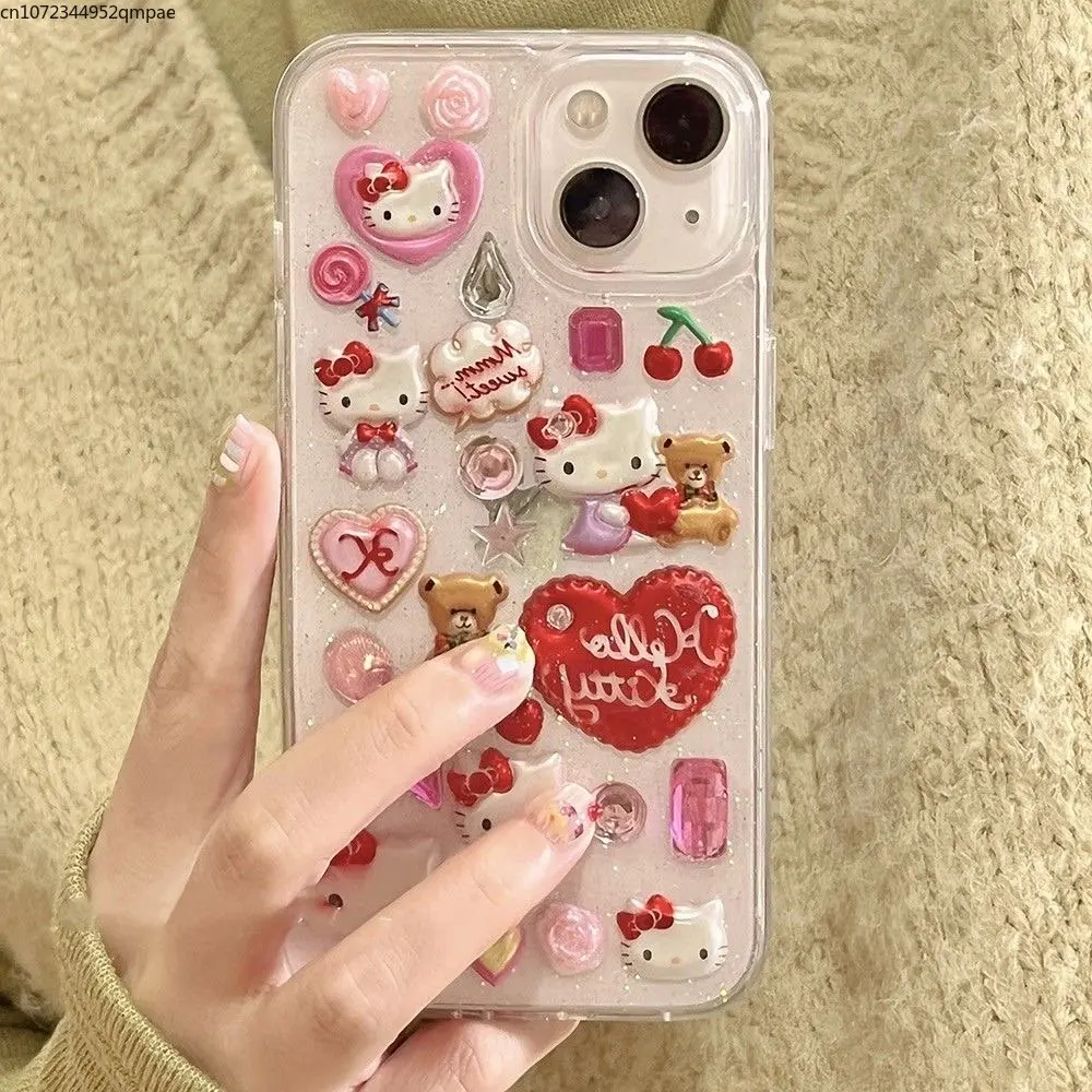 3D-Sanrio-Hello-Kitty-Sticker-Glitter-Phone-Case-for-IPhone-11-12-13-14 ...