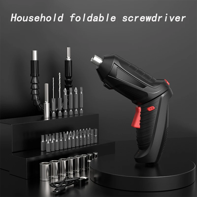 Electric-Screwdriver-Household-Small-Drill-Rechargeable-Screw-Set-Mini ...