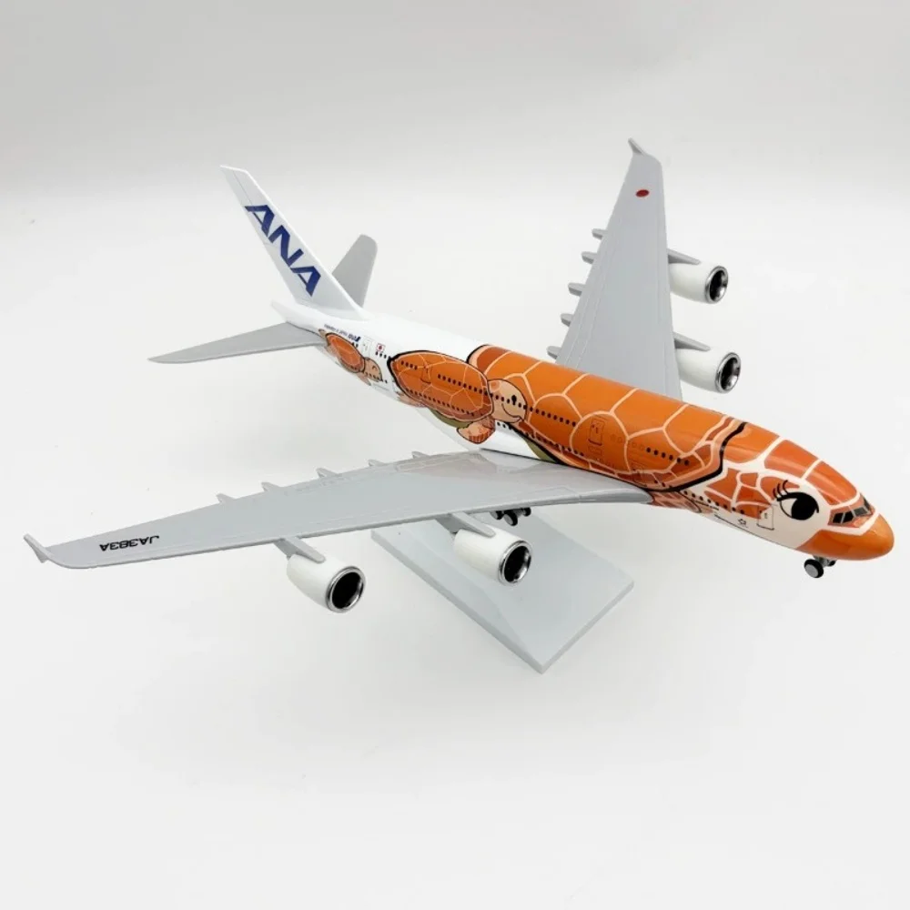 30cm 1/250 Scale Aircraft Japan ANA Airways A380 Cartoon Sea Turtle ...