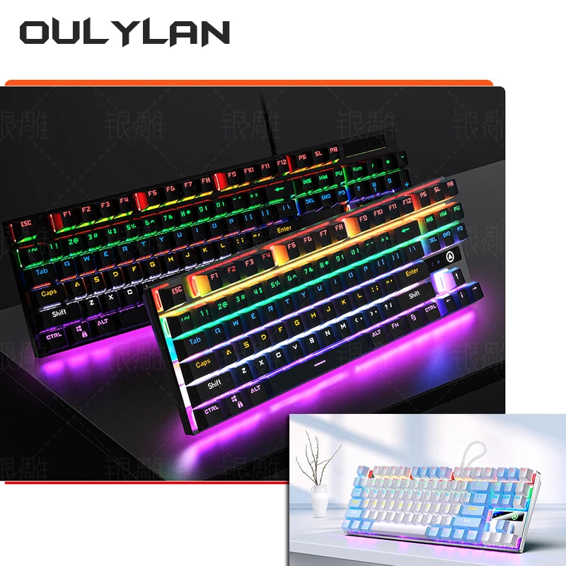 2024-NEW-ZK3-Metal-Mechanical-Keyboard-Luminous-Blue-Switch-Computer ...