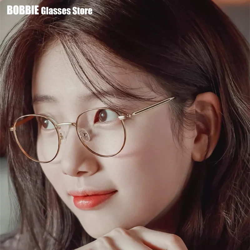 Korea-Brand-Design-Titanium-Retro-Round-Glasses-Frame-Men-Women ...