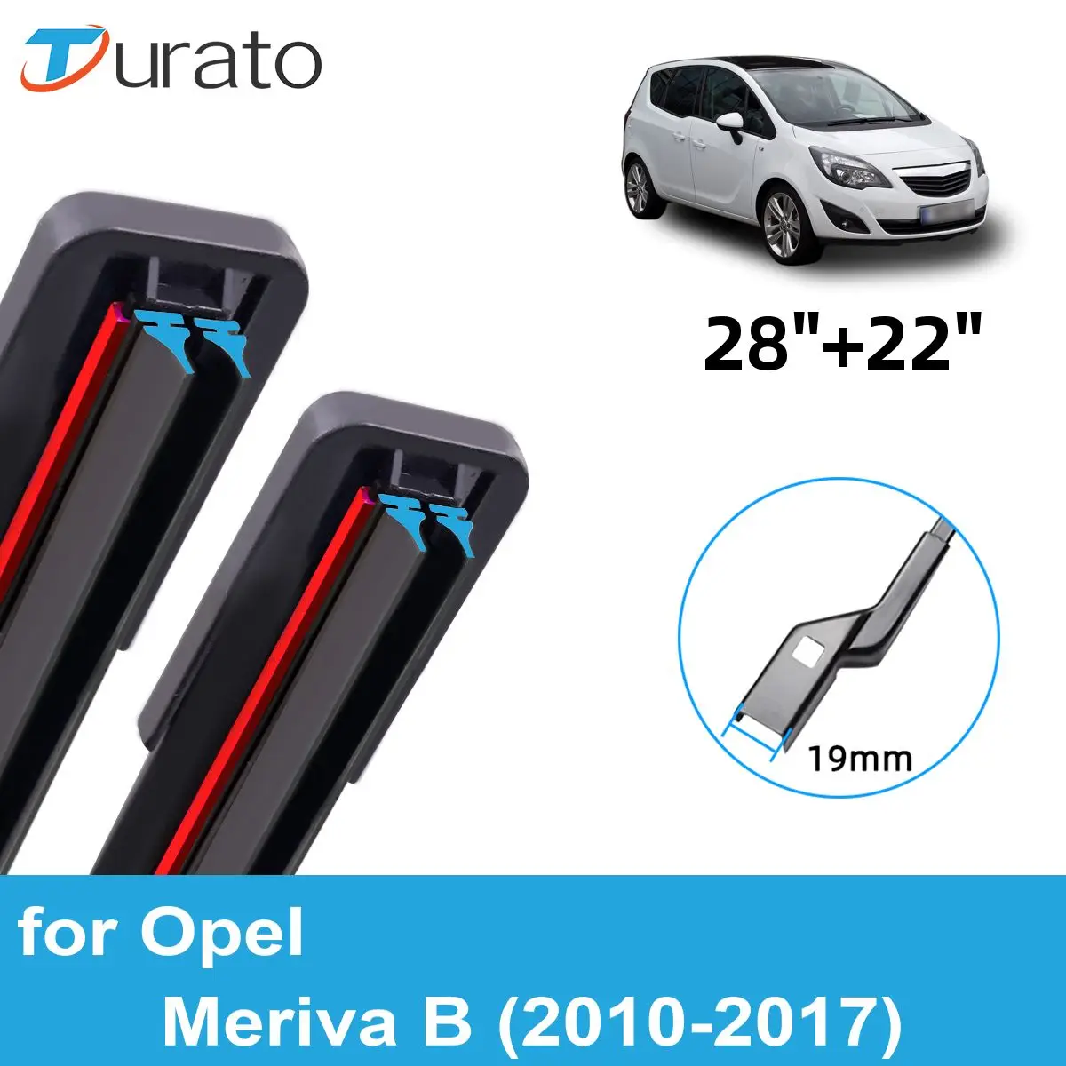 2PCS-Car-Wiper-Blades-for-2010-2017-Opel-Meriva-B-Front-Windscreen ...