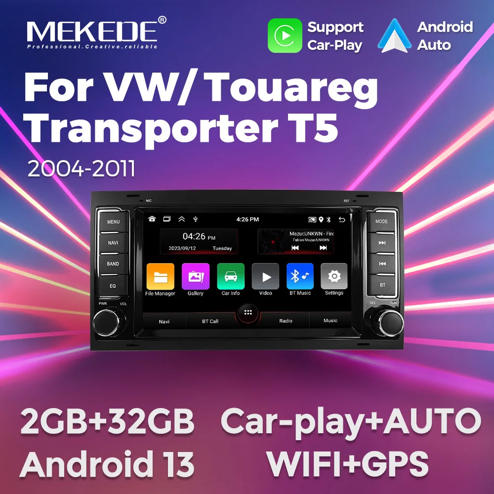 MEKEDE-2-din-Carplay-for-Volkswagen-VW-Touareg-Multivan-T5-Transporte ...
