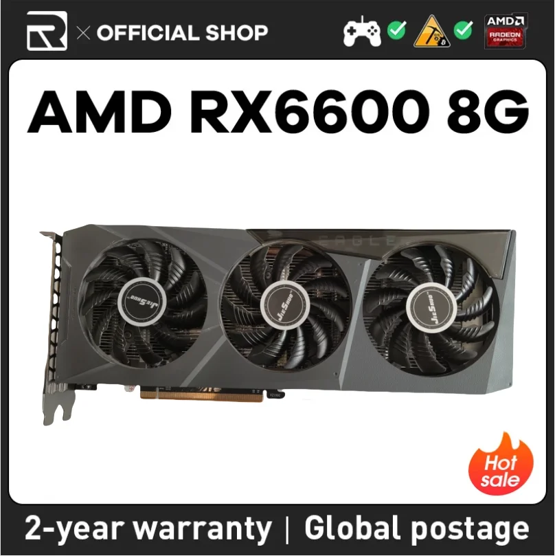 JIESHUO-AMD-Radeon-RX-6600-8GB-video-graphics-card-GDDR6-128BIT-GPU ...