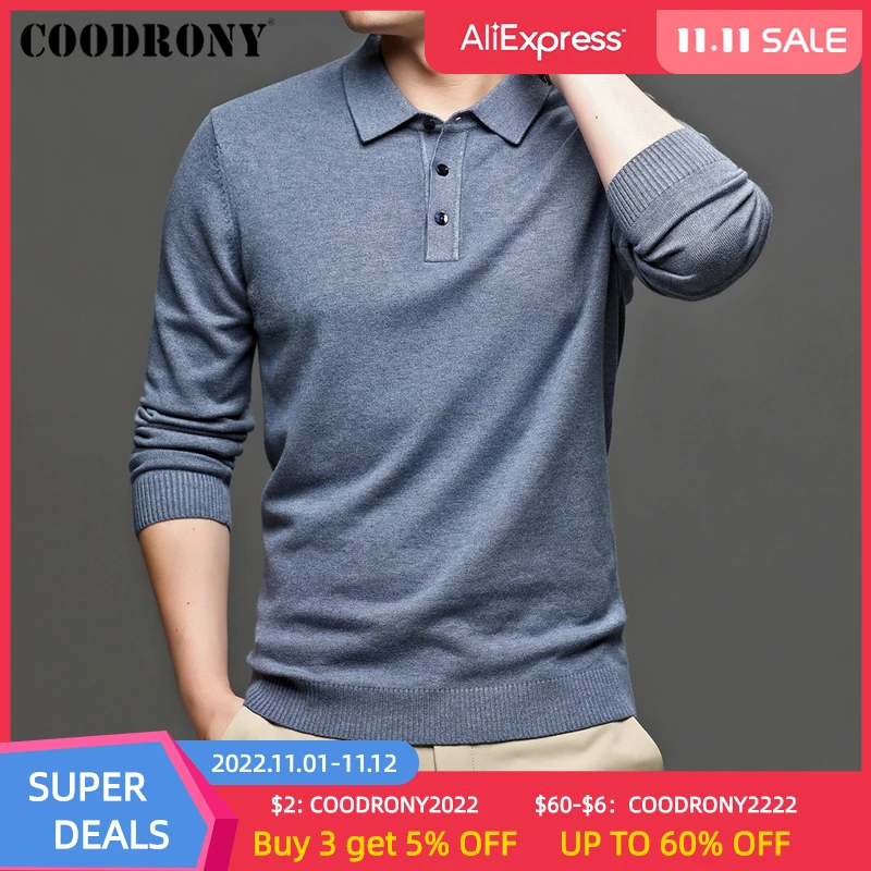 Coodrony Brand Autumn Winter New Arrivals Soft Knitwear Jerseys Pure ...