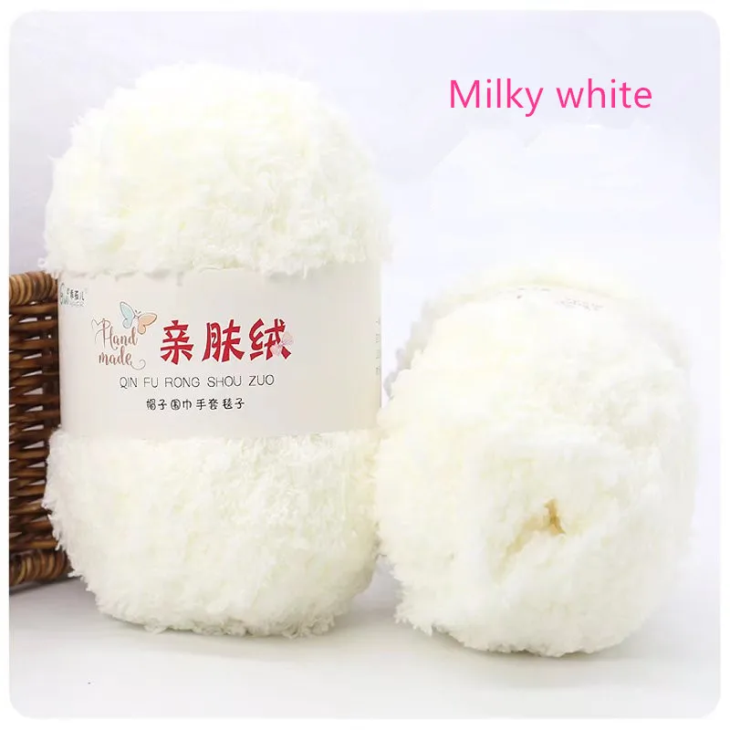 50g/Set Chenille Yarn Soft Thin Coral Velvet Towel Yarn For Hand ...