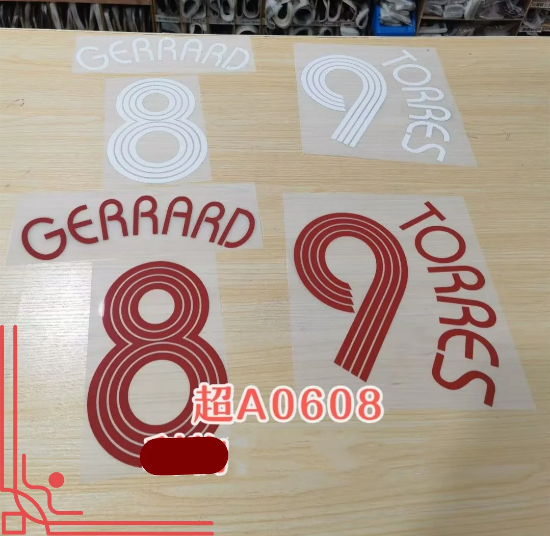 Plastic-material-Retro-2006-2007-2008-GERRarD-TORrES-number-font-print ...