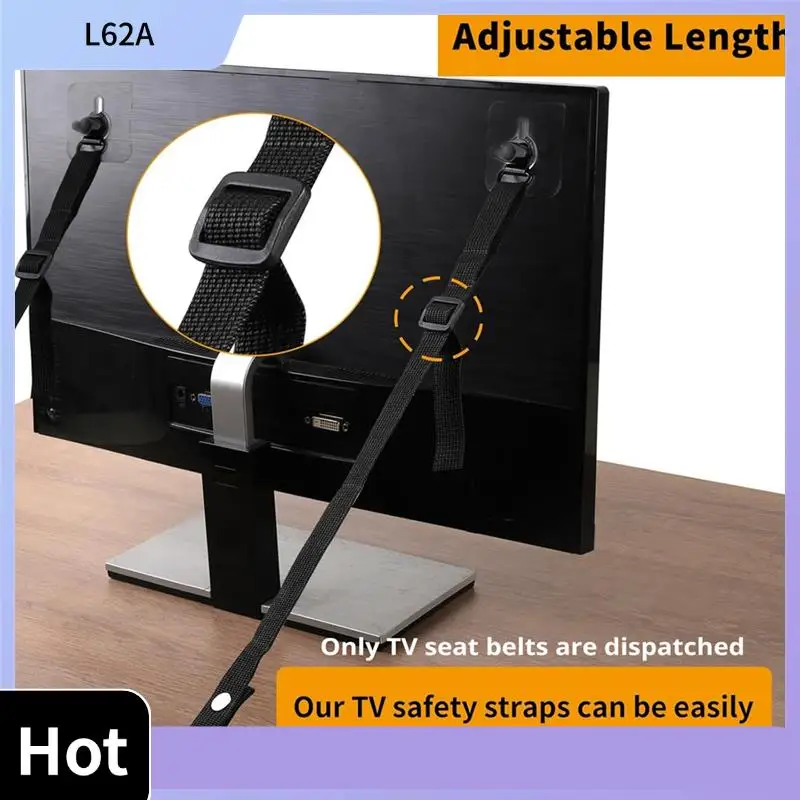 Furniture Anchor 4 Pack Cut To Length TV Safety Straps For Flat Screen ...