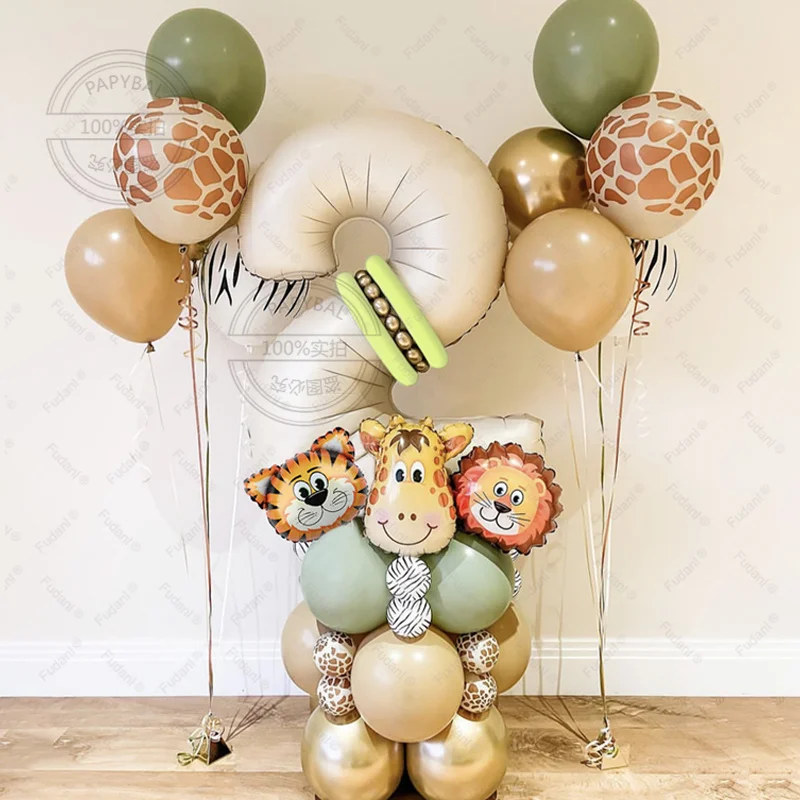40Pcs-Safari-Animal-Balloons-For-Birthday-Party-Jungle-Animal-Balloon ...