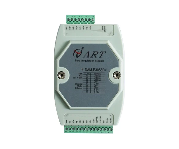 Ethernet 8 Channel 16-bit Analog Input And 1ch Isolated Digital Output ...