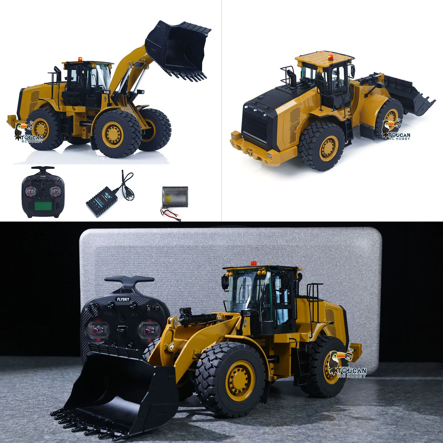 KABOLITE K966 1/16 Hydraulic RC Loader 2.4G Assembled Remote Control ...