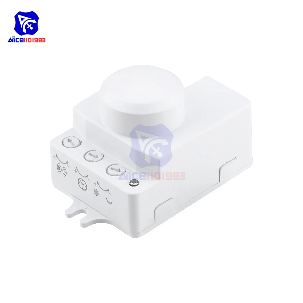 AC 220V 5.8GHz Microwave Radar Sensor Switch Human Body Motion ...