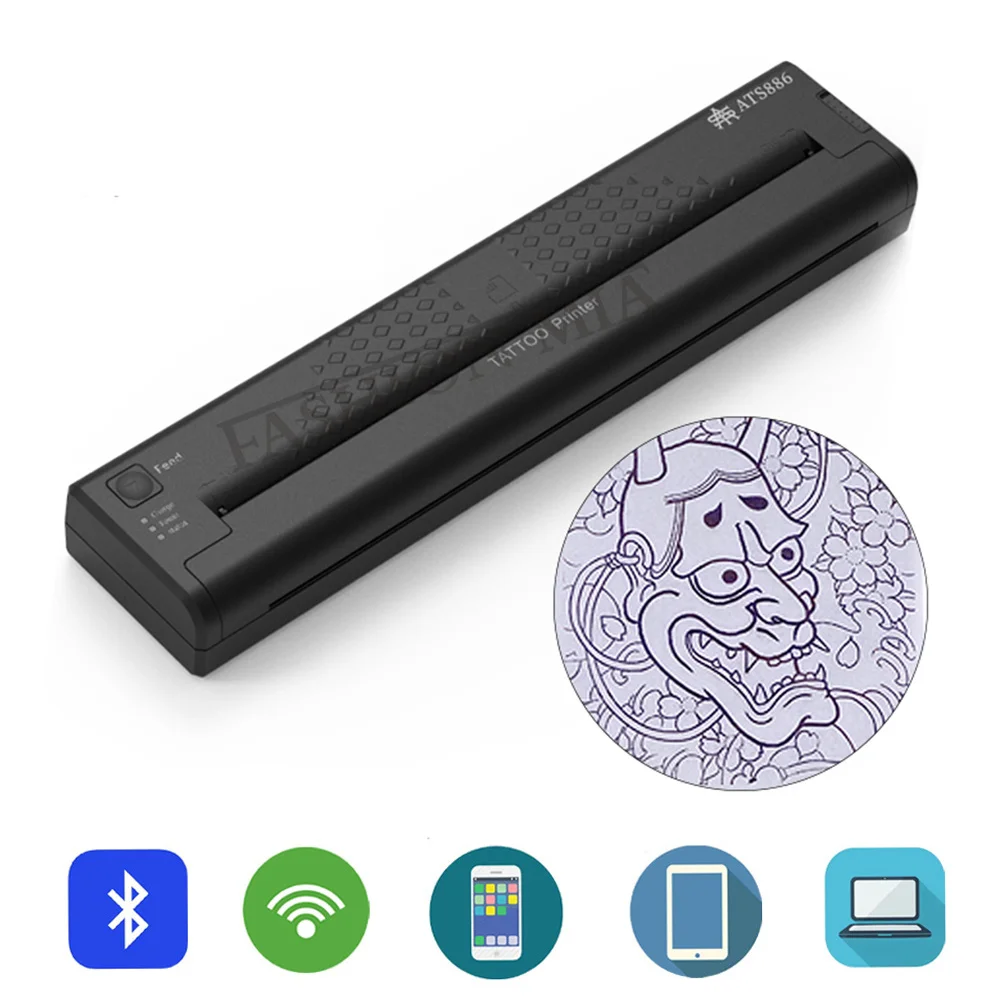 Wireless-Tattoo-Printer-Thermal-Printer-Transfer-Machine-Copier-Stencil ...