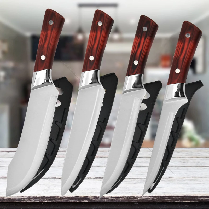 Forged-Slaughter-Boning-Knife-Meat-Cleaver-Butcher-Fish-Knife-Kitchen ...