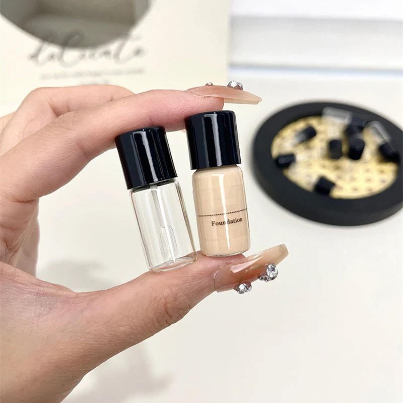 1/2/5Pcs Refillable Bottles Liquid Foundation 4ml Subpackage Travel ...