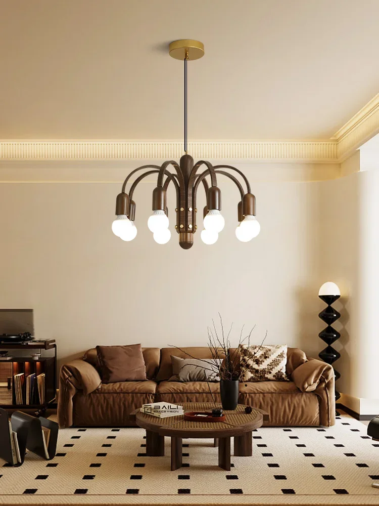 Living-Room-Chandelier-Designer-Main-Lamp-Retro-Walnut-Color-Bedroom ...