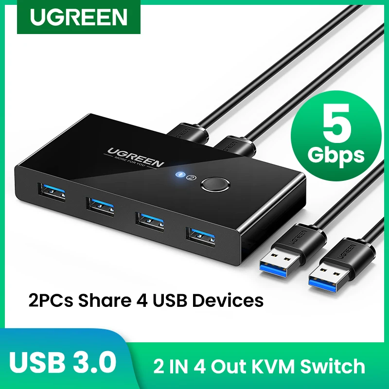UGREEN-USB-Switch-USB-3-0-2-0-Switcher-Switch-for-Windows10-PC-Keyboard ...
