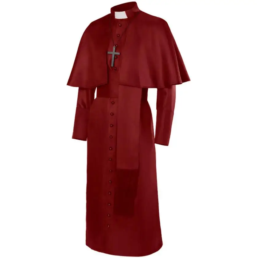 Disfraz de sacerdote medieval, disfraz de sacerdote de la iglesia ...