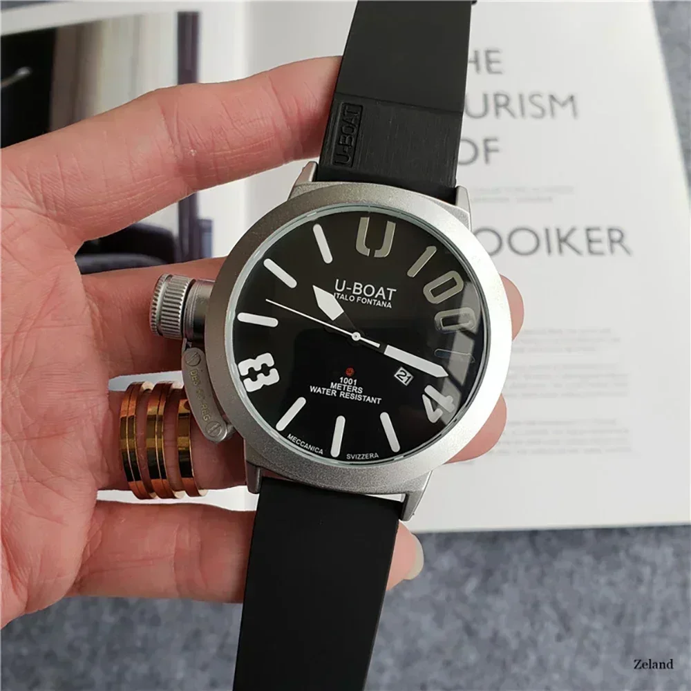 Rel-gio-de-quartzo-U-Boat-de-a-o-inoxid-vel-masculino-exclusivo-design ...