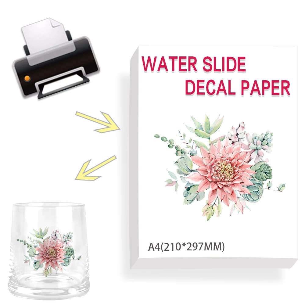 Laser-Water-transfer-printable-Clear-Transparent-Water-Slide-Decal ...
