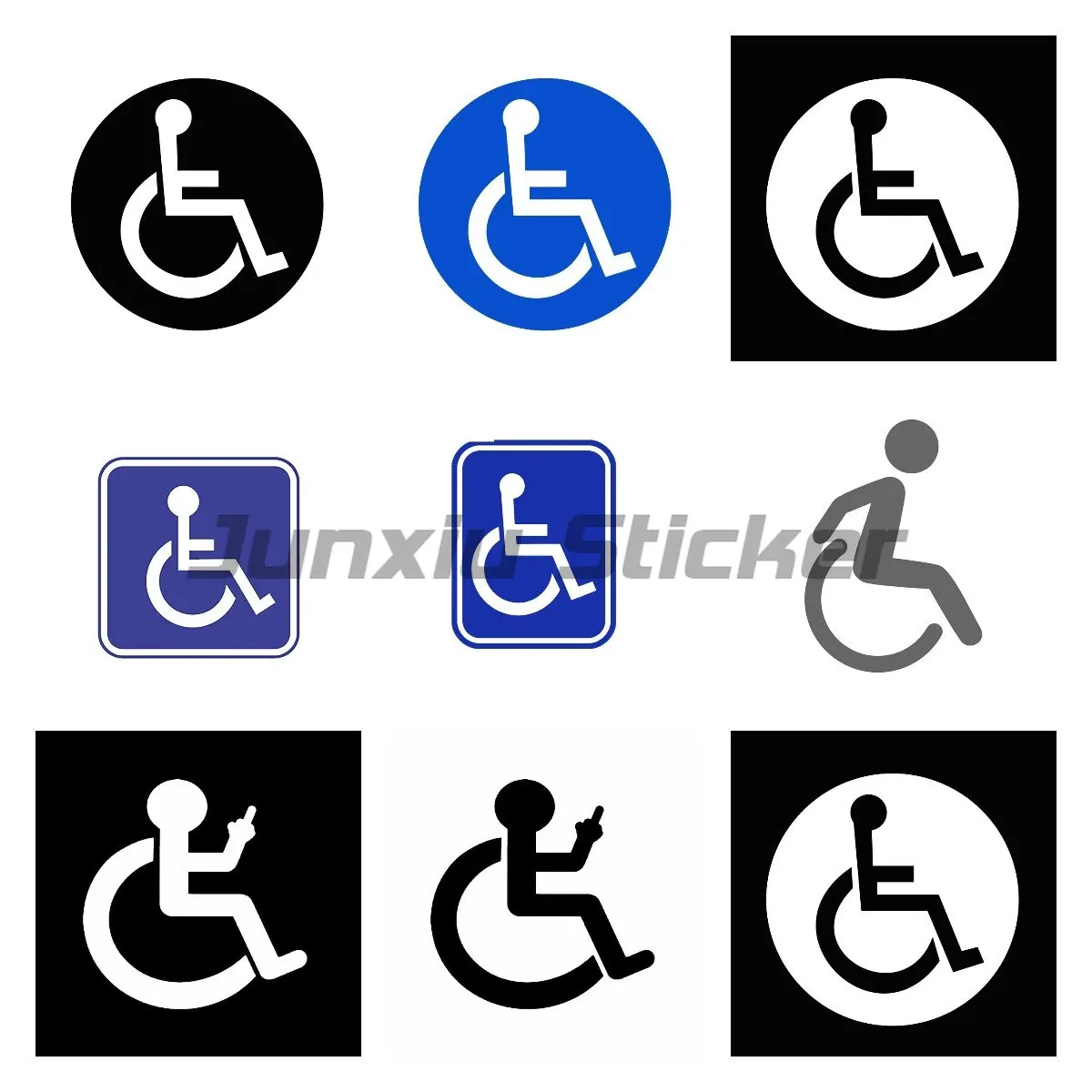Disabled-Parking-Sign-Disabled-Sticker-Decal-Vehicle-Wheelchair ...