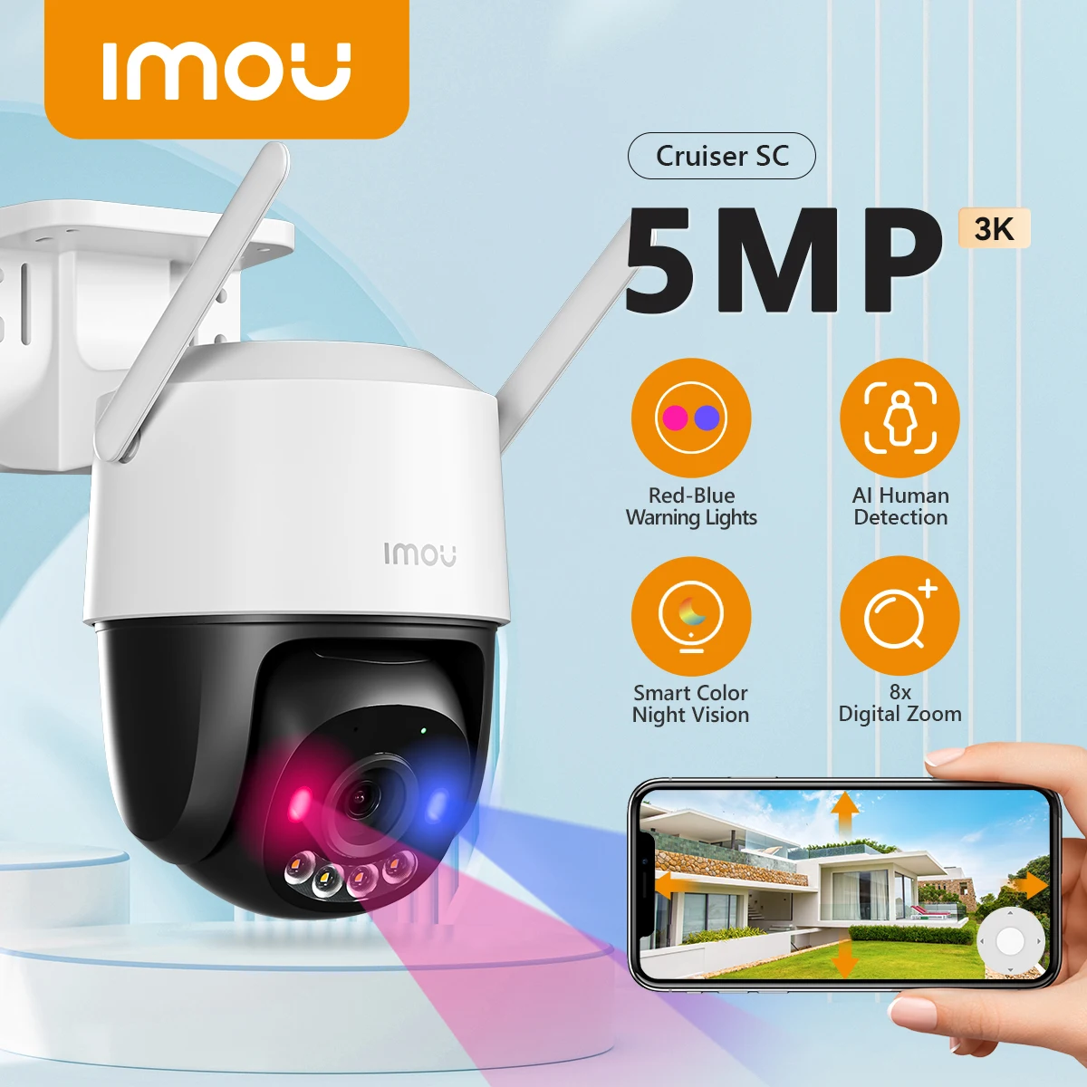 IMOU-Cruiser-SC-5MP-WiFi-Camera-Red-Blue-Warning-Lights-Outdoor ...
