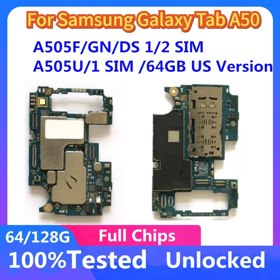 Unlocked-for-Samsung-Galaxy-Tab-A50-A505F-A505GN-A505DS-A505U-Unlocked-Motherboard-128GB-64GB-1 ...