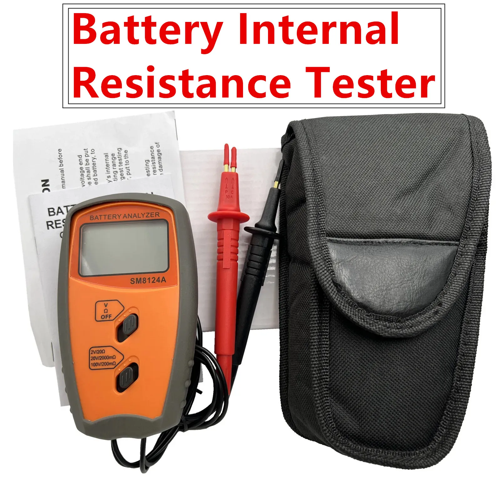 SM8124A taşınabilir pil iç direnç voltmetre pil Test cihazı pil Test ...