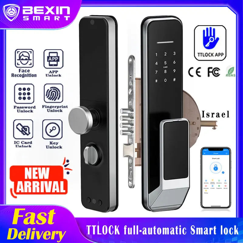 Full-automatic-TTLOCK-APP-Smart-door-lock-fingerprint-password-outdoor ...
