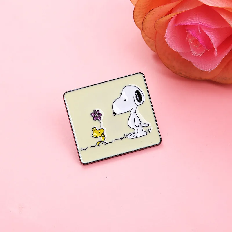 12styles-Snoopy-Brooch-Cute-Anime-Dog-Badge-Decoration-Fashion-Lapel ...