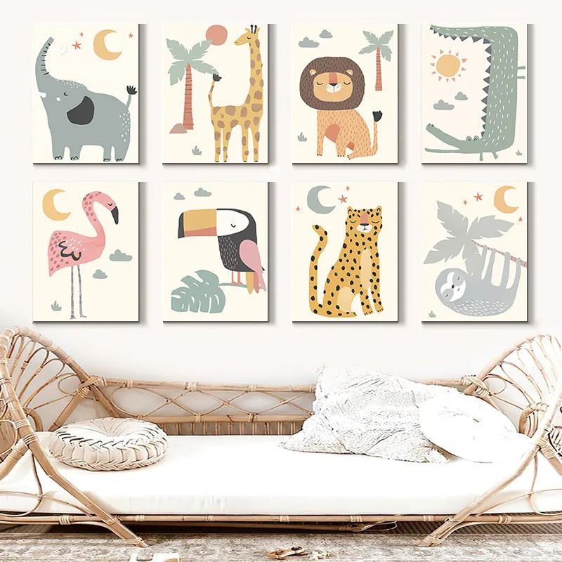 Cartoon-animation-animal-paradise-Posters-Canvas-Painting-Wall-Art ...