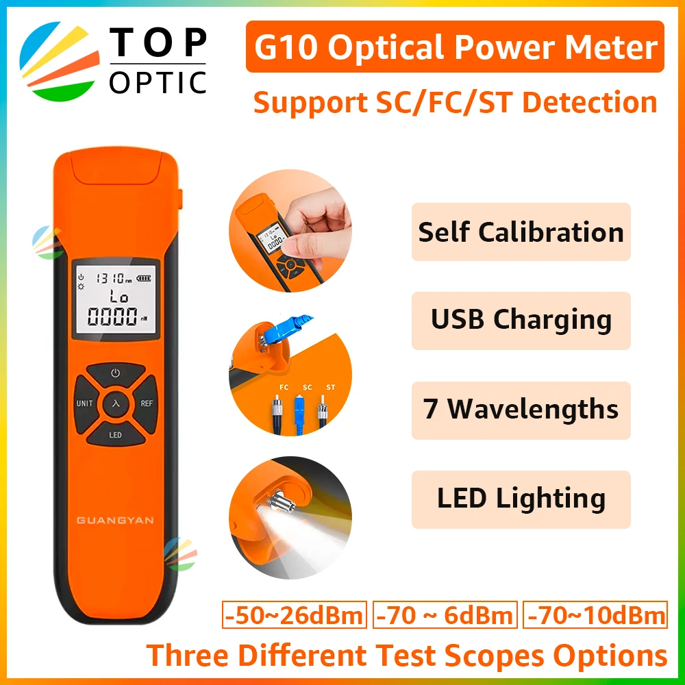 G10-Fiber-Optic-Power-Meter-Optical-Tester-Tool-Network-Cable-Test-OPM ...