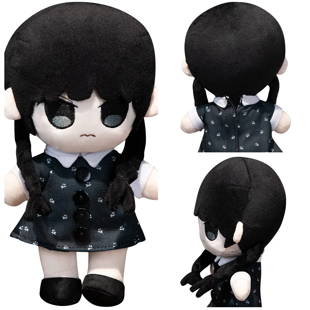 TV Wednesday Addams Wednesday Cosplay Costume Plush Toys Cartoon Soft ...
