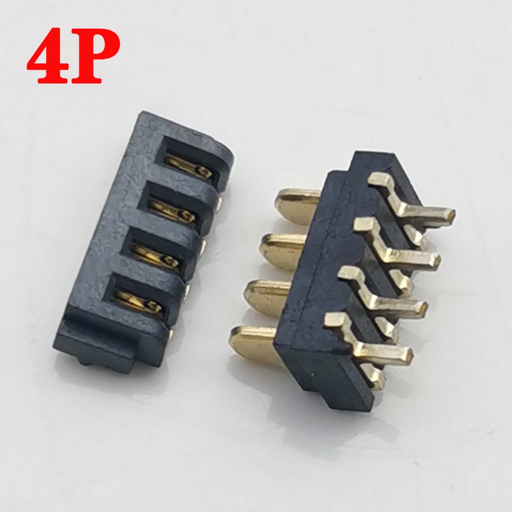 10pcs-4PIN-Micro-Inner-Battery-Connector-Holder-Clip-Contact-Pitch-2 ...