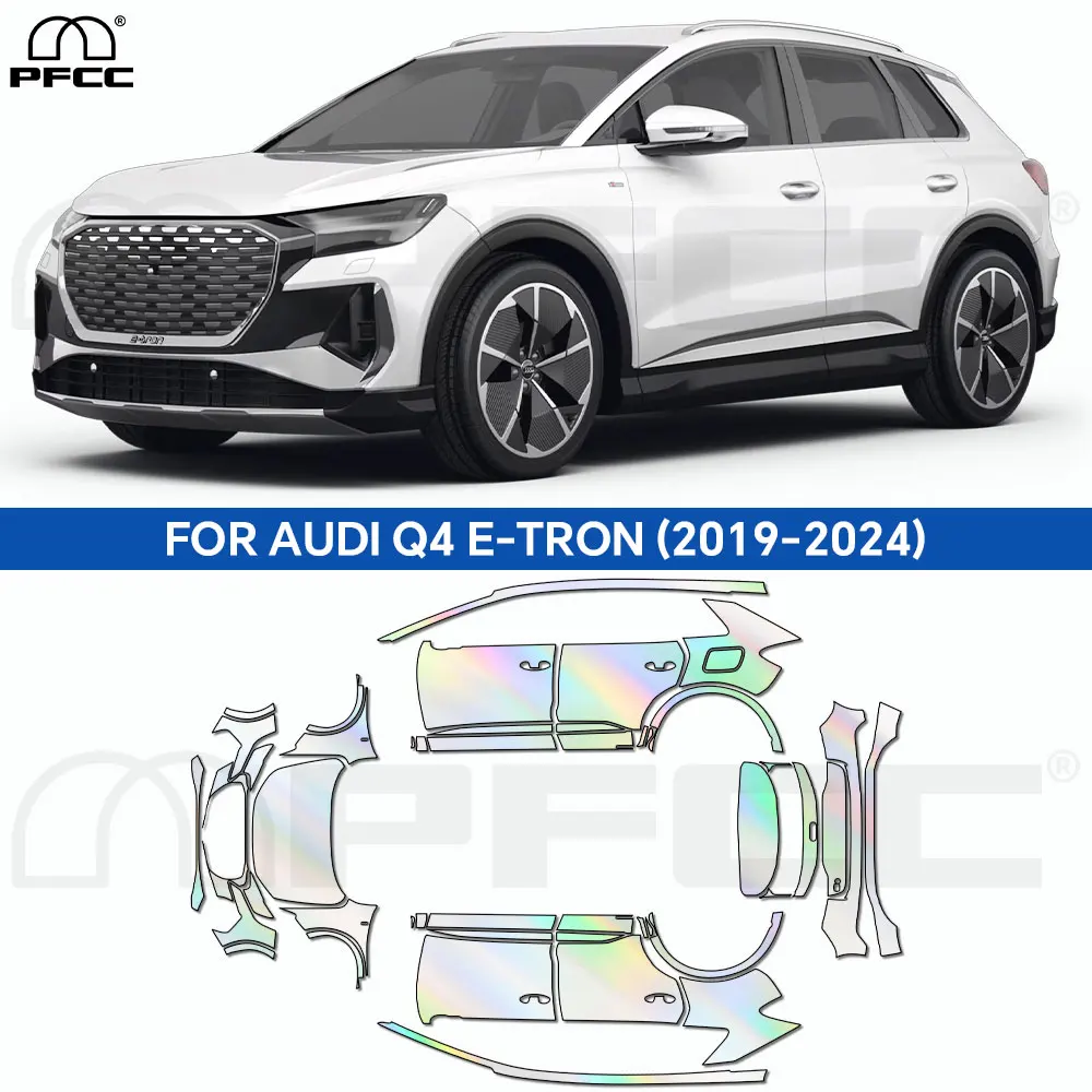 For Audi Q4 E-TRON 2021-2024 PPF TPU Transparent Body Accessories ...