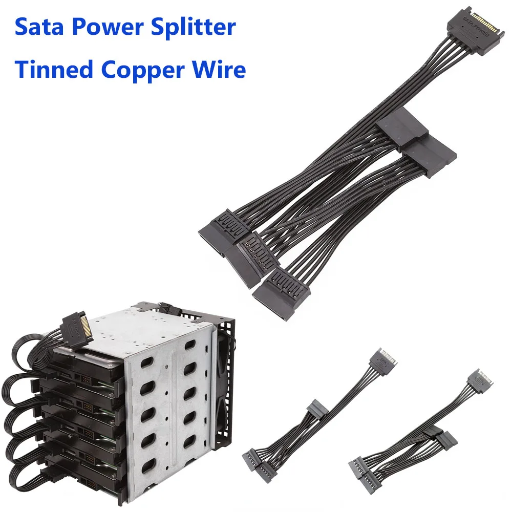 Sata Power Cable Splitter Extension | Sata Power Splitter Adapter Cable ...