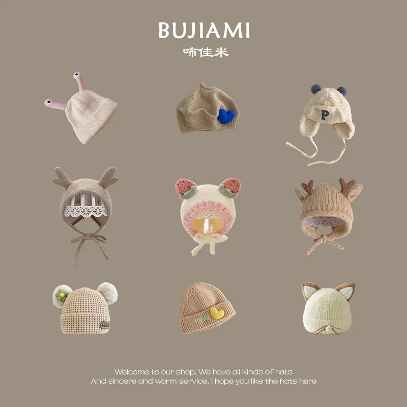 Children-Hat-for-newborns-Baby-Beige-Autumn-And-winter-hat-girls-And ...