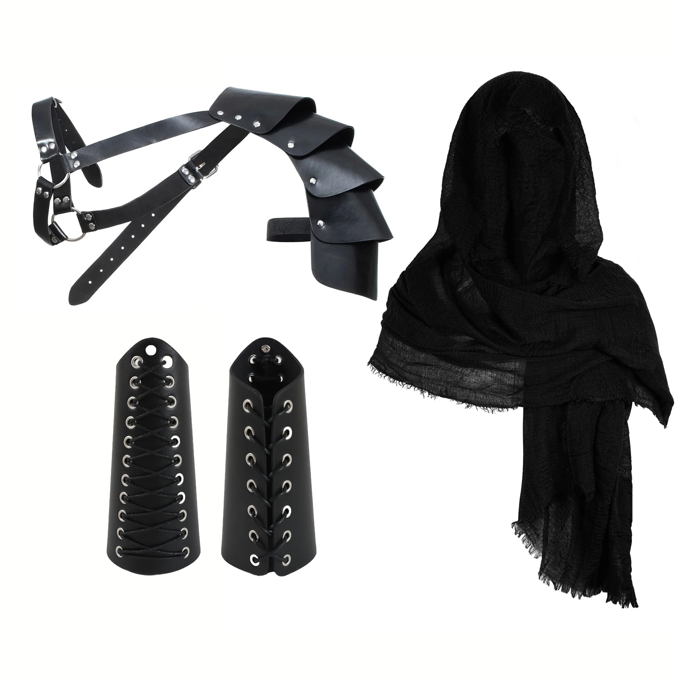 Mardi Gras Renaissance Costume Accessories Set Medieval Viking Warrior ...