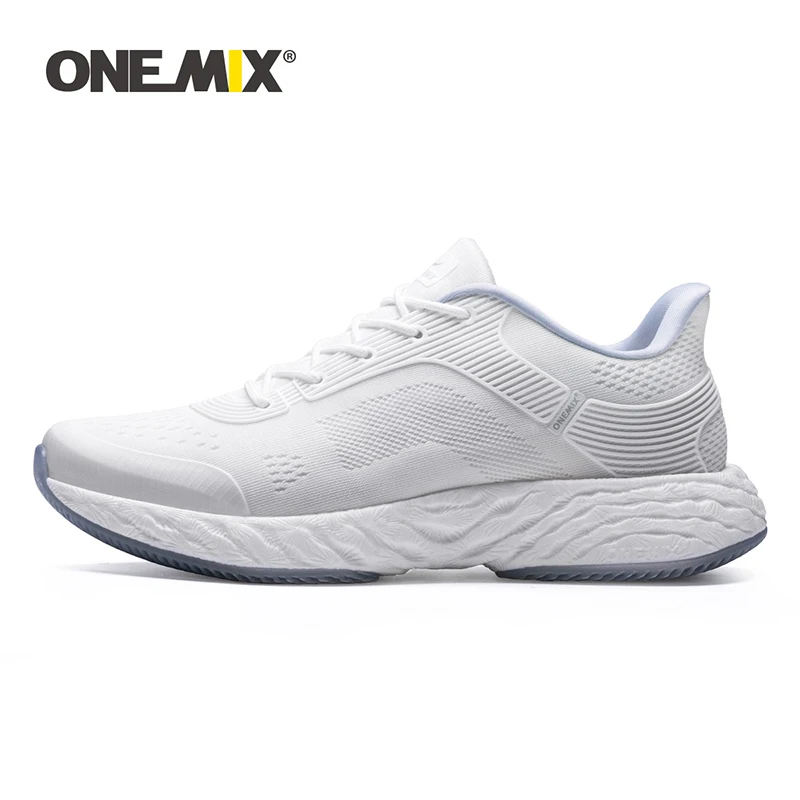 ONEMIX White Running Shoes For Men Outdoor Women Athletic Sneakers ...