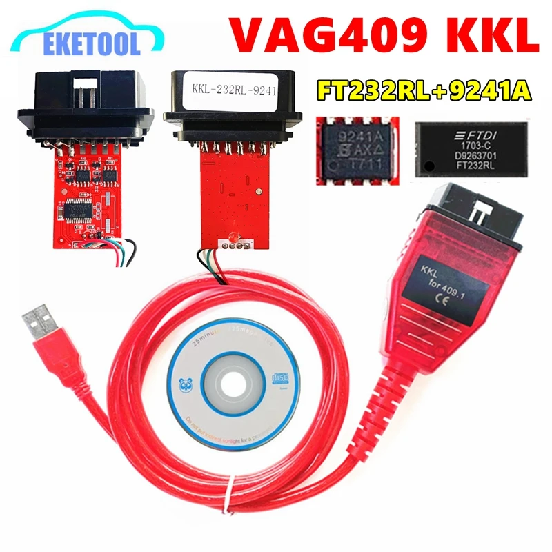 VAG-409-New-Red-PCB-Board-9241A-Chip-VAG-KKL-FTDI-FT232RL-For-VAG-KKL ...