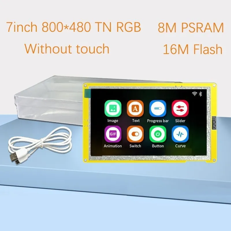 Pantalla-TFT-de-7-pulgadas-ESP32-S3-HMI-8M-PSRAM-16M-Flash-para-Arduino ...