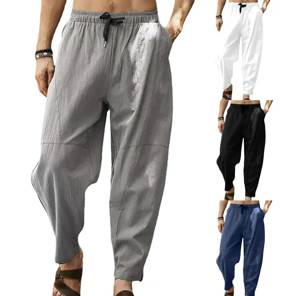 Casual-Men-Trousers-Loose-Straight-Breathable-Pants-Spring-Summer ...