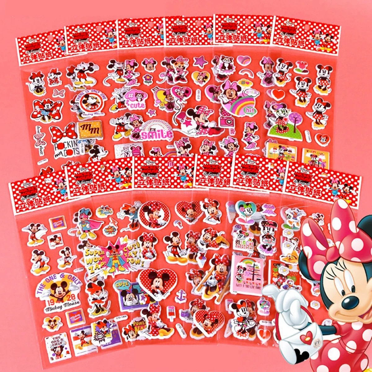Disney-Sticker-12pcs-Different-3D-Puffy-Bulk-Stickers-Cartoon-Movie ...