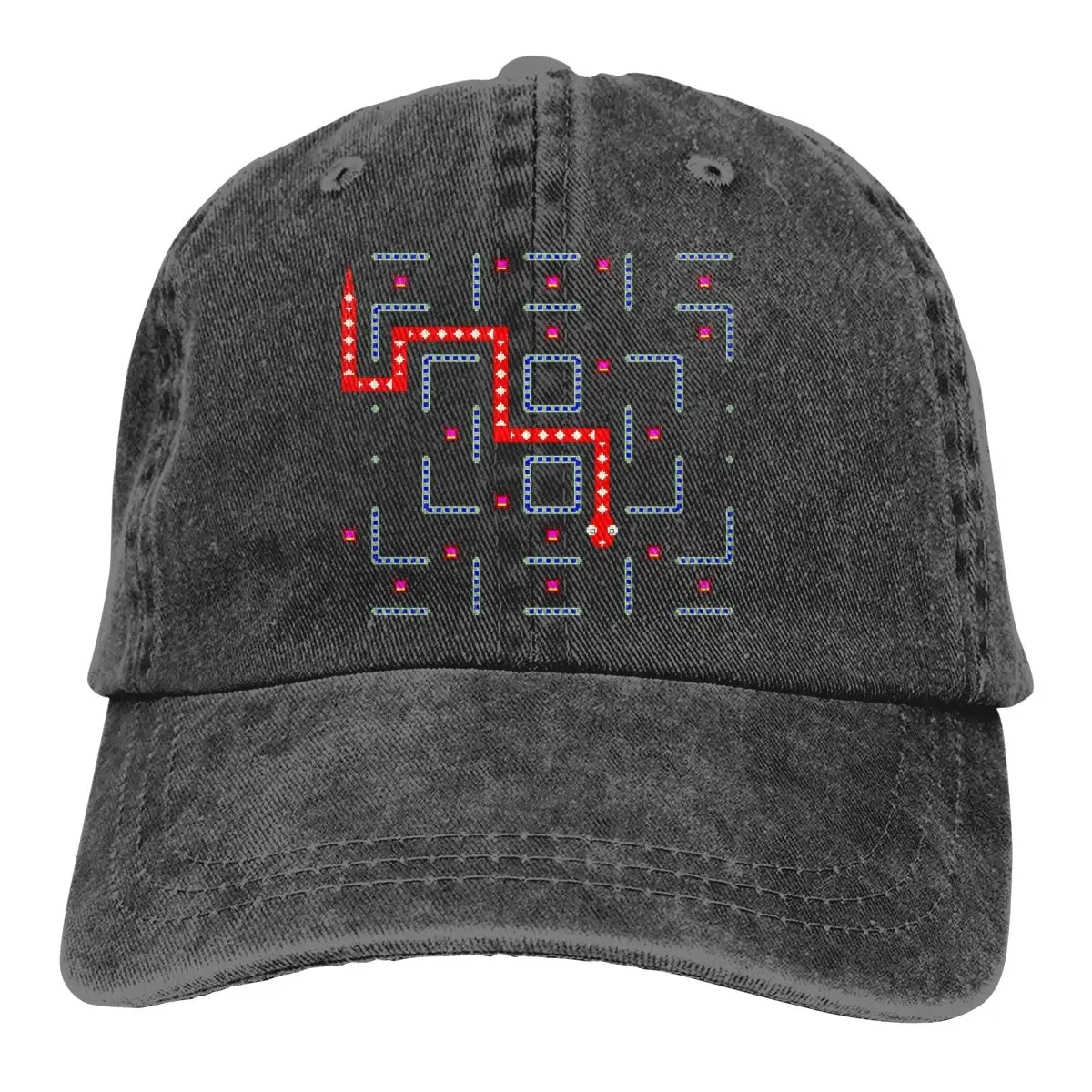 Nibbler-Maze-Baseball-Cap-Men-70s-80s-Arcade-Game-Caps-colors-Women ...